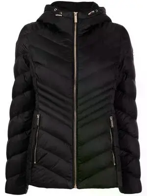 Michael Kors Chevron-quilted Hooded Jacket