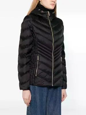 Michael Kors Chevron-quilted Hooded Jacket
