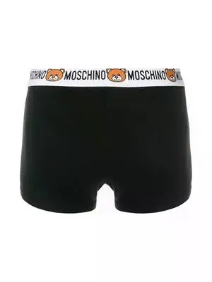 Moschino Teddy Logo Boxers - Black