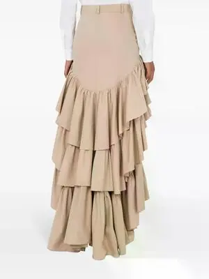 Moschino Ruffled High-low Maxi Skirt