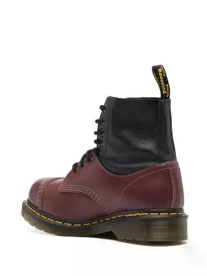 MAISON MARGIELA Colour-block Combat Boots