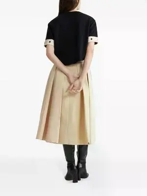 PATOU Pleated Midi Skirt