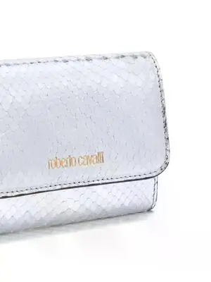 Roberto Cavalli Leather Wallet - Silver