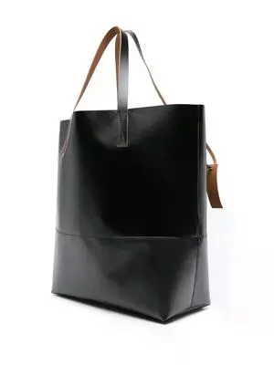 Marni Tribeca Logo-print Faux-leather Tote Bag
