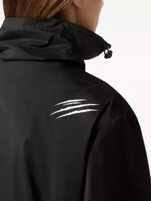 PLEIN SPORT Scratch-print Cropped Windbreaker
