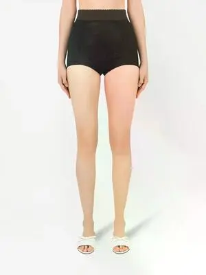 Dolce & Gabbana High-waisted Jacquard Briefs - Black