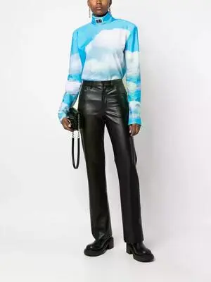 VTMNTS Cloud-print High-neck Top