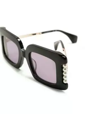 VIVIENNE WESTWOOD Judy Rectangle-frame Sunglasses