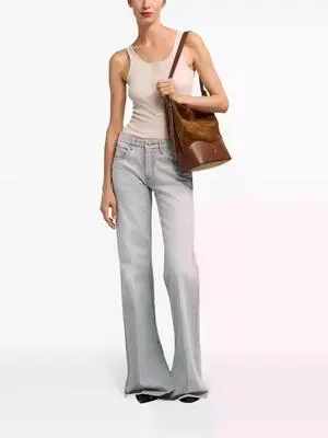 AMI Paris High-rise Wide-leg Jeans