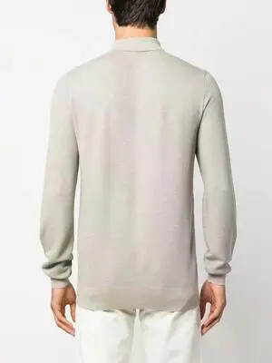 Brioni Long-sleeve Wool Polo Shirt