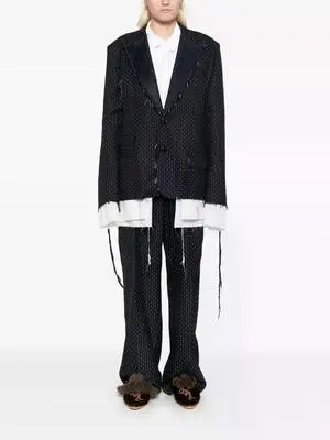 MIDORIKAWA Shoulder-strap Tailored Trousers
