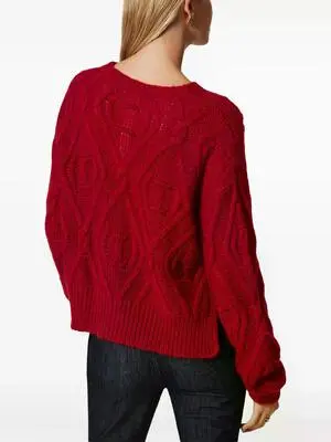 TWINSET Intarsia-knit Logo Drop-shoulder Sweater