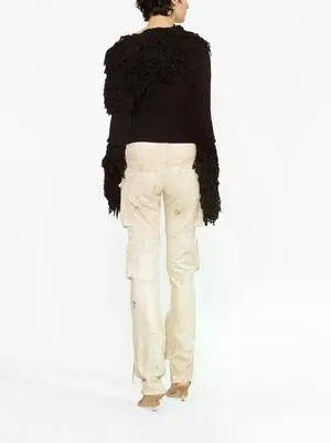 Attico Essie Marbled Cargo Pants - Neutrals