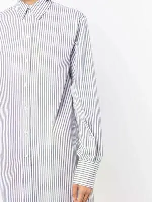 SA SU PHI Striped Silk Shirt Dress
