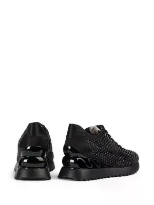 LE SILLA Gilda 60mm Wedge Sneakers - Black
