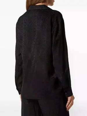 Philipp Plein Monogram-pattern Long-sleeve Shirt
