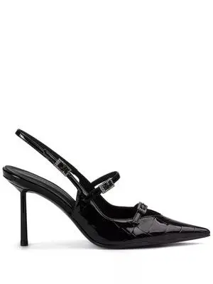 LE SILLA Morgana 80mm Leather Pumps - Black