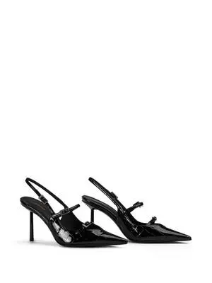 LE SILLA Morgana 80mm Leather Pumps - Black