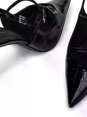 LE SILLA Morgana 80mm Leather Pumps - Black