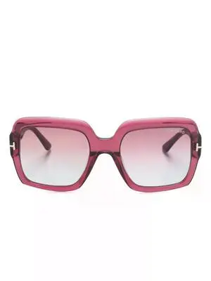 TOM FORD Kaya Oversized Sunglasses - Red