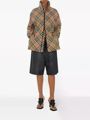 Burberry Check-pattern Jacket - Neutrals