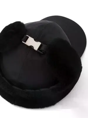 Prada Re-nylon Shearling-trim Hat