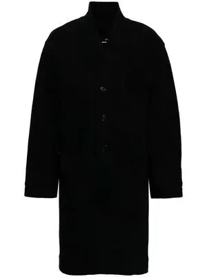Isabel Benenato Single-breasted Virgin Wool-blend Coat