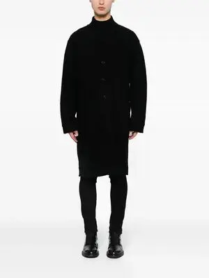 Isabel Benenato Single-breasted Virgin Wool-blend Coat