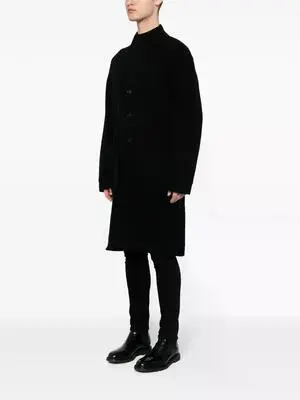 Isabel Benenato Single-breasted Virgin Wool-blend Coat