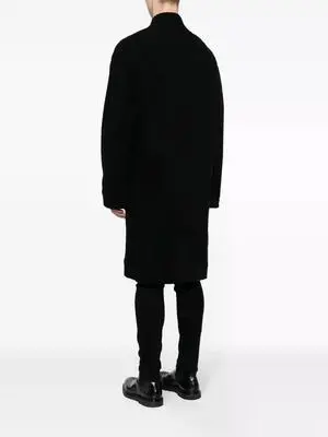Isabel Benenato Single-breasted Virgin Wool-blend Coat