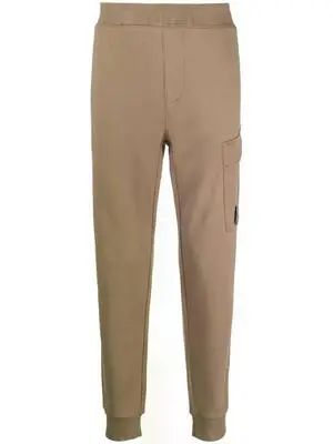 C.P. COMPANY Side Logo-patch Track Pants - Brown