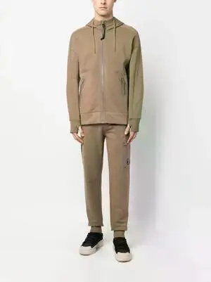 C.P. COMPANY Side Logo-patch Track Pants - Brown