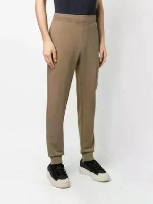 C.P. COMPANY Side Logo-patch Track Pants - Brown