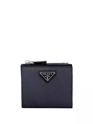 Prada Small Saffiano Leather Wallet - Blue