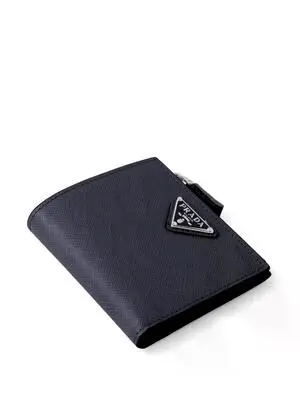 Prada Small Saffiano Leather Wallet - Blue