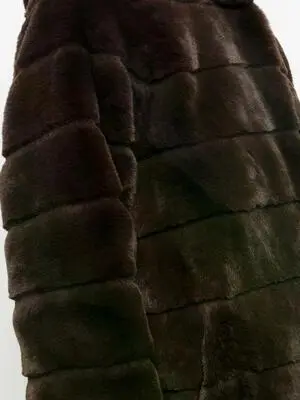 Apparis Hooded Faux-fur Coat - Brown