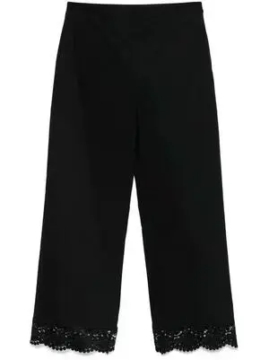 TWINSET Lace-trim Trousers