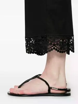 TWINSET Lace-trim Trousers