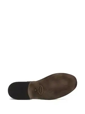 SCAROSSO Apollo Buckle-fastening Leather Sandals - Brown