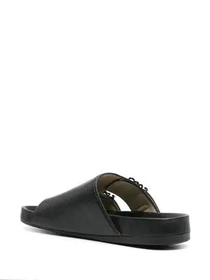 Loewe Anagram-buckle Leather Slides