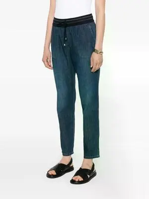 Lorena Antoniazzi Drawstring Tapered Jeans