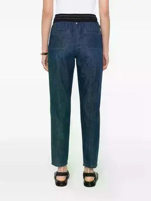 Lorena Antoniazzi Drawstring Tapered Jeans