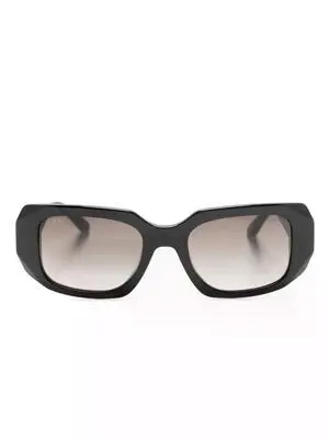 ASPINAL OF LONDON Kiran Rectangle-frame Sunglasses - Black