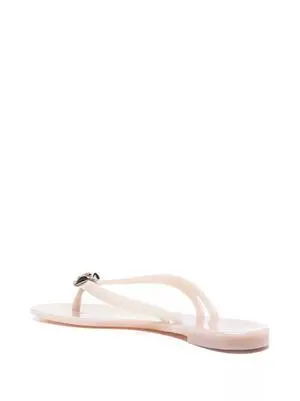 Casadei Crystal-embellished Flip Flops