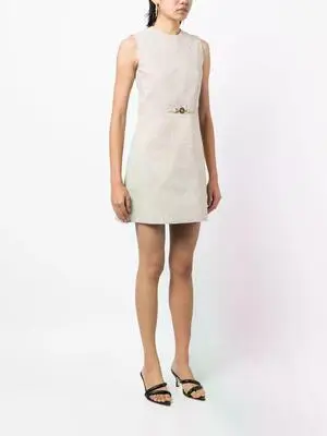 PATOU Logo-jacquard Cotton A-line Minidress