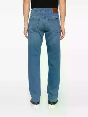 BOSS Low-rise Tapered-leg Jeans