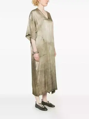 UMA WANG Satin Midi Dress
