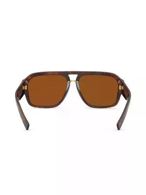 Dolce & Gabbana Dg Crossed Pilot-frame Sunglasses