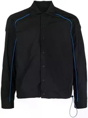 BEN TAVERNITI UNRAVEL PROJECT Rear-logo Print Shirt Jacket