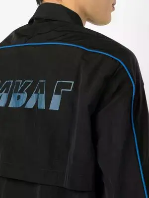 BEN TAVERNITI UNRAVEL PROJECT Rear-logo Print Shirt Jacket